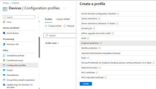 Microsoft Intune From Scratch 6 – Endpoint Protection – @2codemonte