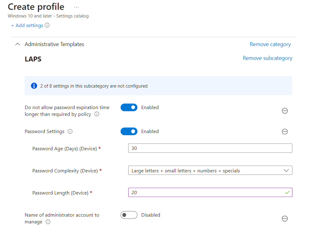 Microsoft Intune 13 – Configure Local Administrator Password Solution ...
