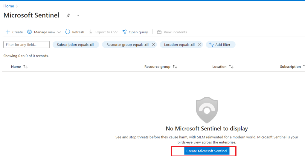 Microsoft Sentinel – Part 2 – Deploying a Sentinel Workspace and onboarding free data sources ...