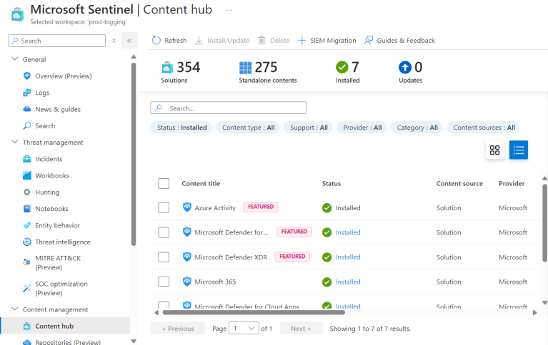 Microsoft Sentinel – Part 2 – Deploying a Sentinel Workspace and ...