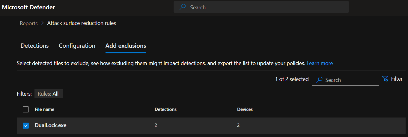 Microsoft Intune 19 – Add ASR Rule Exclusion – @2codemonte